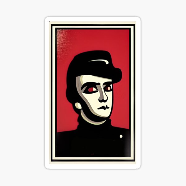 "Poker Face" Sticker for Sale by THRU | Redbubble