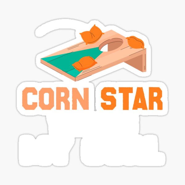 "fun games Team Cornhole Player Corn Star Your Hole Is My Goal" Sticker ...