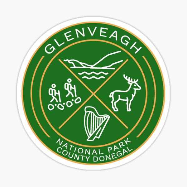 "Glenveagh National Park Ireland Heraldic Logo" Sticker for Sale by ...