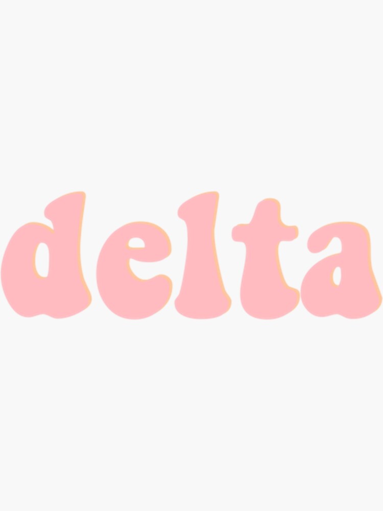 "delta " Sticker for Sale by SpikesnSeamsOne | Redbubble