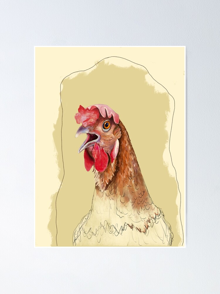 "The hen" Poster for Sale by groceryTsamuris | Redbubble