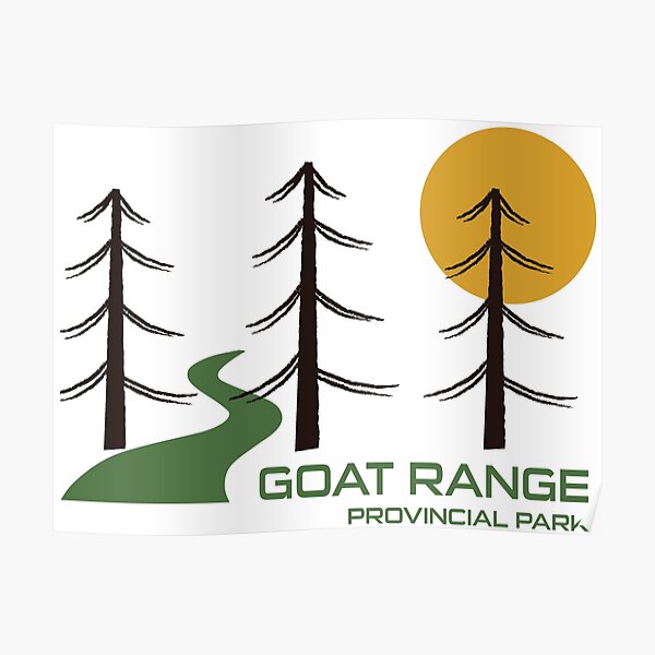 "Goat Range Provincial Park Trail" Poster for Sale by esskay | Redbubble