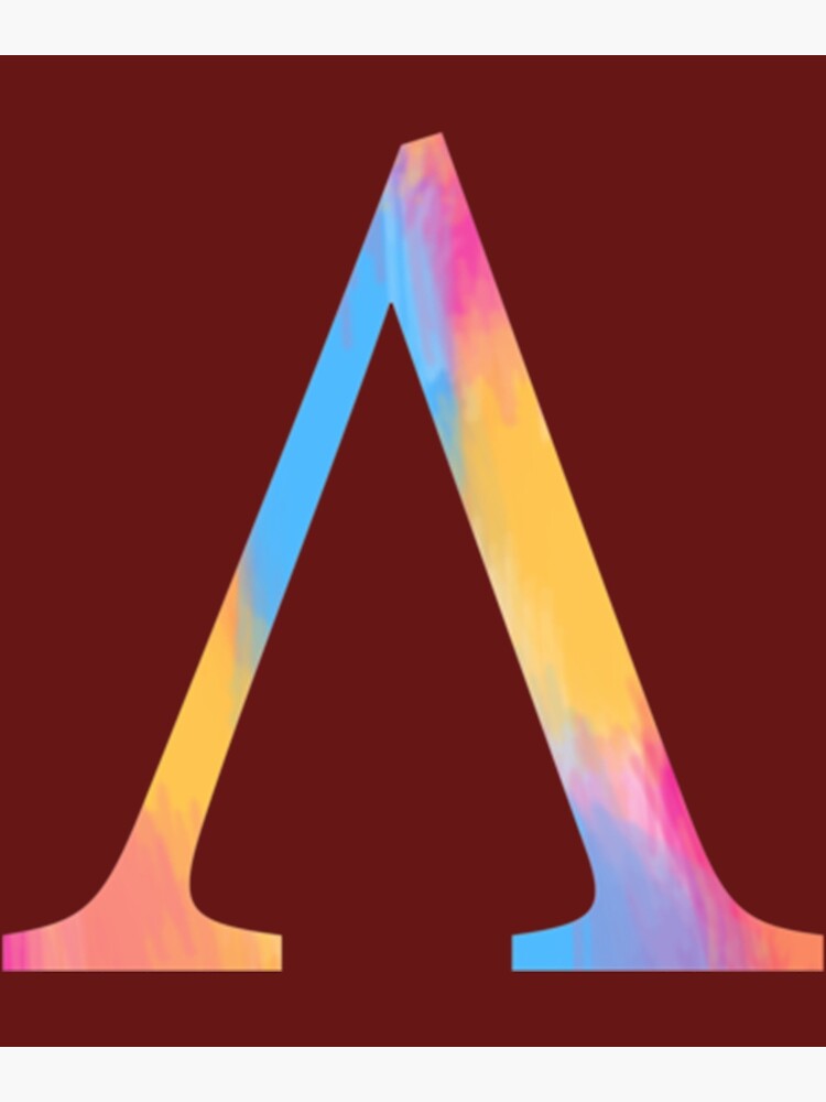 "Sunrise Lambda Letter " Art Print for Sale by cutegirlsdesign | Redbubble