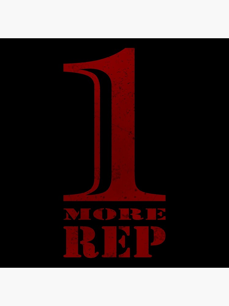 "One more rep!" Poster for Sale by JabbaDesign | Redbubble