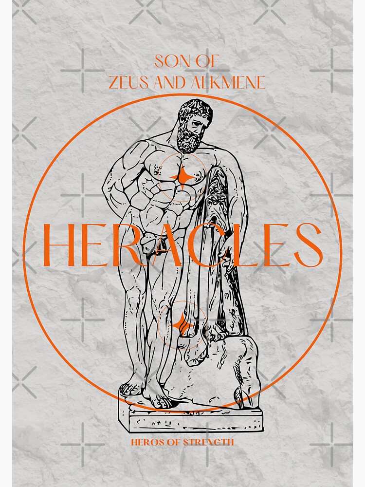 "Heracles Heros Of Strenght" Sticker for Sale by MadameHiro | Redbubble