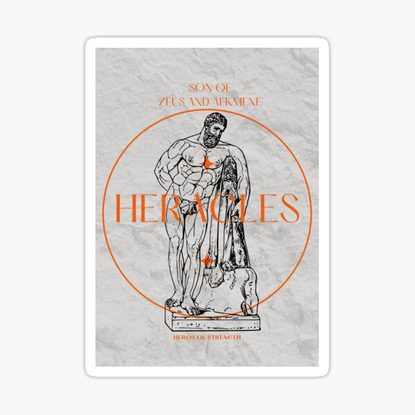 "Heracles Heros Of Strenght" Sticker for Sale by MadameHiro | Redbubble