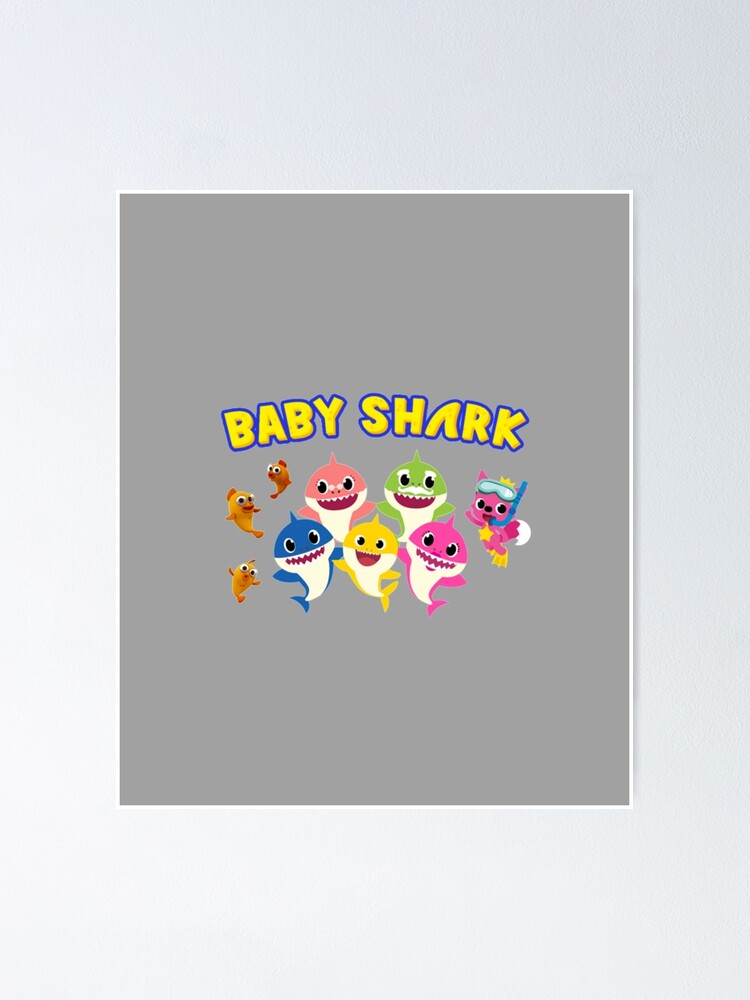 "Pinkfong Baby Shark" Poster for Sale by cartoons003 | Redbubble