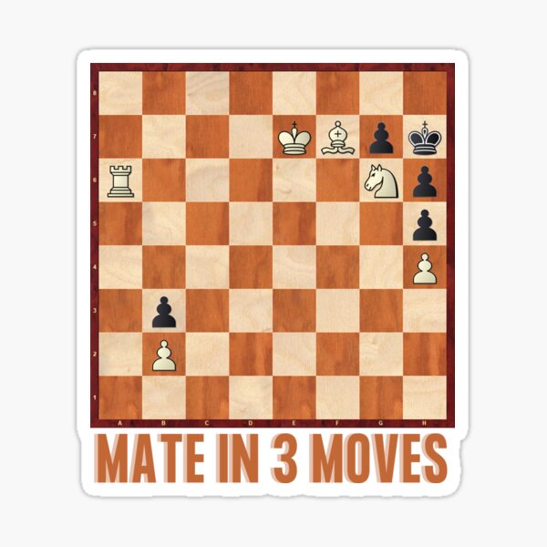 "Mate in 3 moves" Sticker for Sale by Kheireddine71 | Redbubble