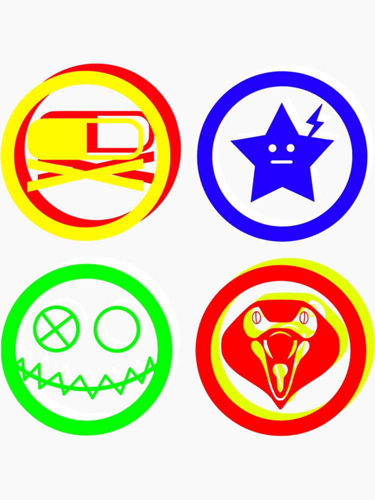 Pegatina «Símbolos de Killjoys de los días de peligro de MCR» de ...
