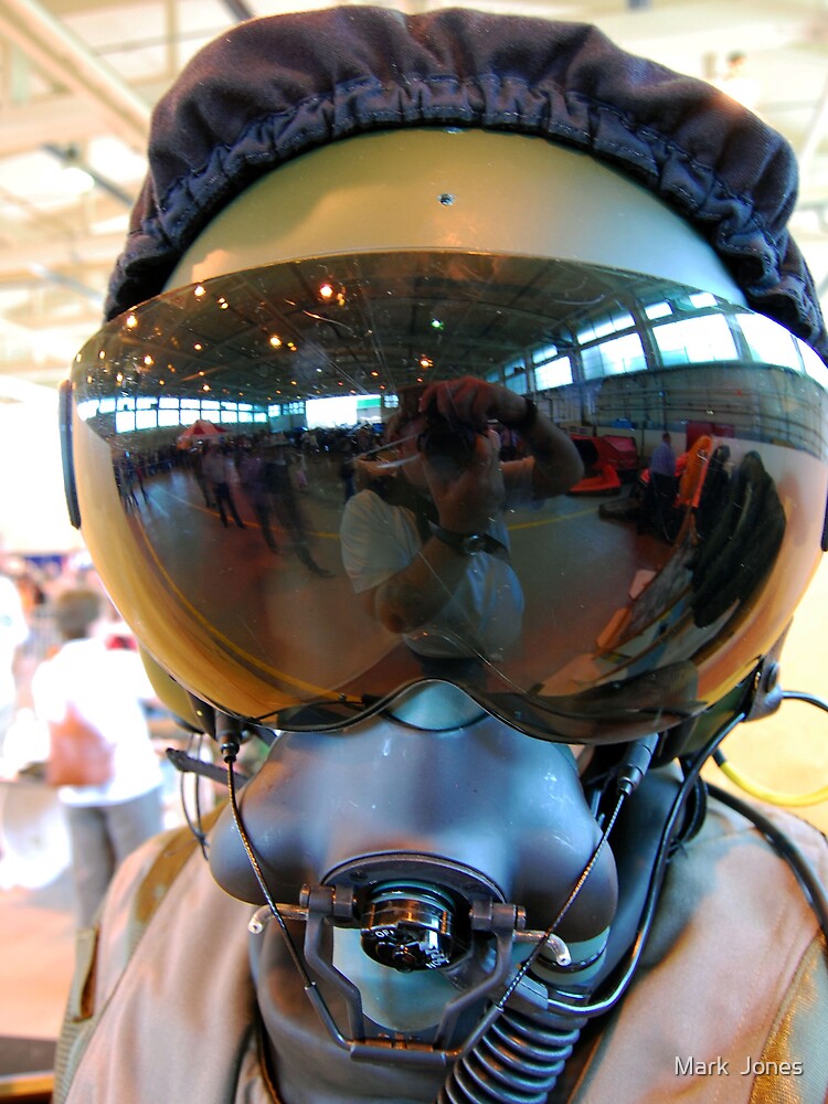 "Modern Fighter Pilots Helmet" by Mark Jones | Redbubble