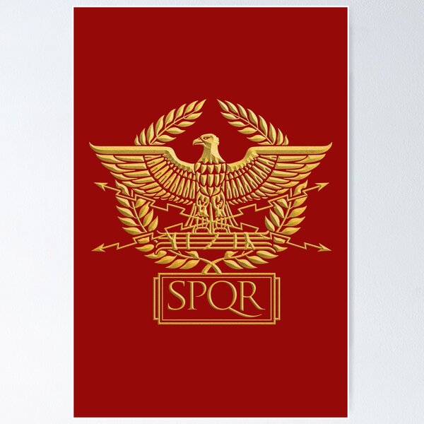"Gold Roman Aquila Eagle SPQR" Poster for Sale by KAI-Studio | Redbubble