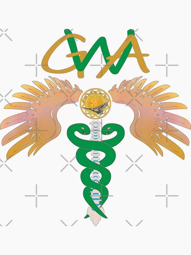 "GWA - spiritual straightening of the spine - Caduceus" Sticker for ...