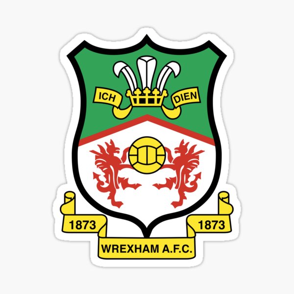 "Wrexham_AFC" Sticker for Sale by DesignzClub | Redbubble