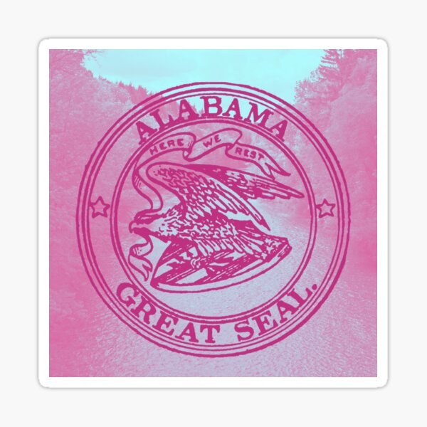 "ALABAMA GREAT SEAL" Sticker for Sale by Chipf | Redbubble