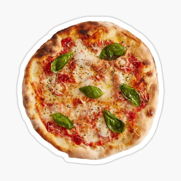 "Neapolitan Pizza Margherita food Sticker" Sticker for Sale by SPAZE ...