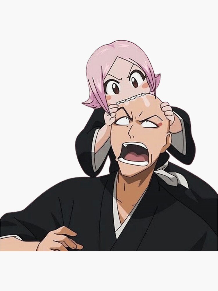 " Yachiru eat ikkaku head cut " Sticker for Sale by Kaicosh | Redbubble