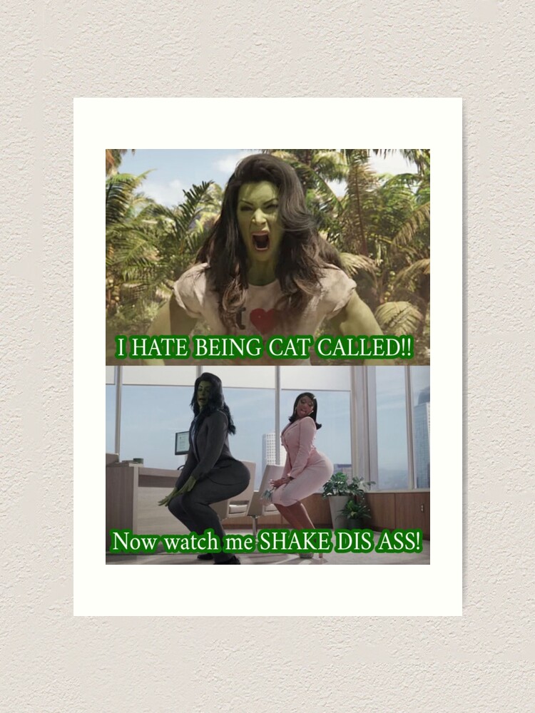 "She Hulk meme, she hulk twerking" Art Print for Sale by TeeFL | Redbubble