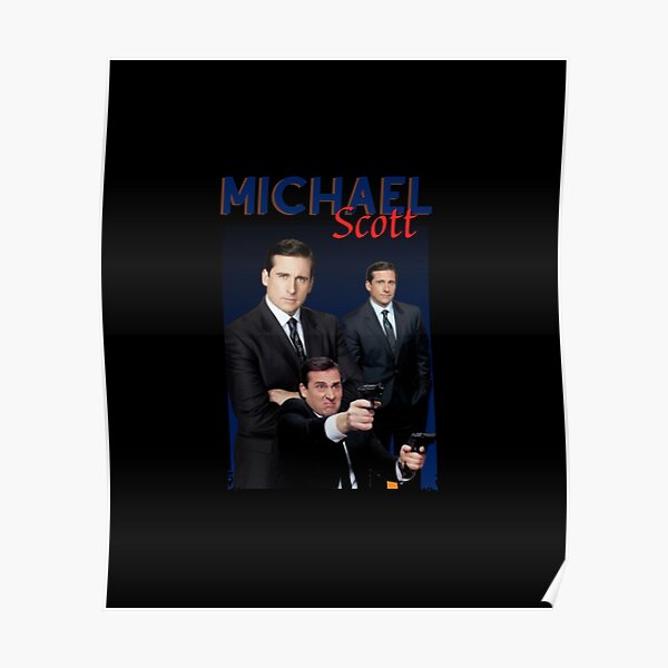 "Michael Scott homage // The office " Poster for Sale by Five-O | Redbubble