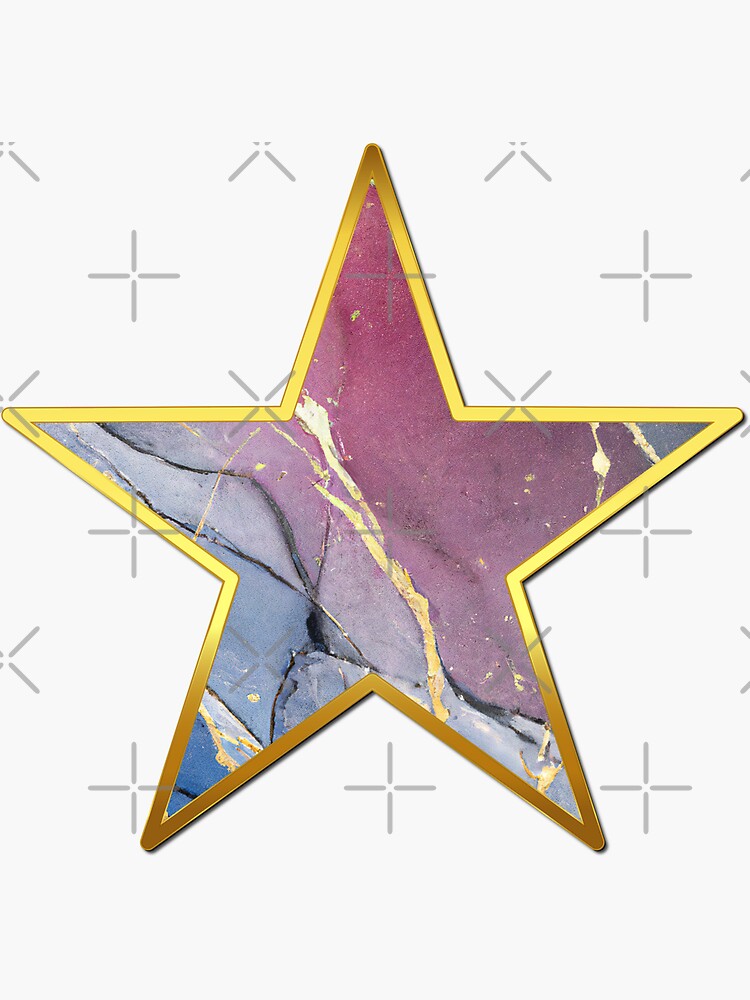 "Cute Girly Glam Metallic Gold And Marble Glitter Star Aesthetic ...