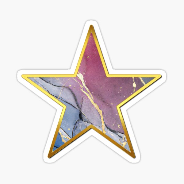 "Cute Girly Glam Metallic Gold And Marble Glitter Star Aesthetic ...