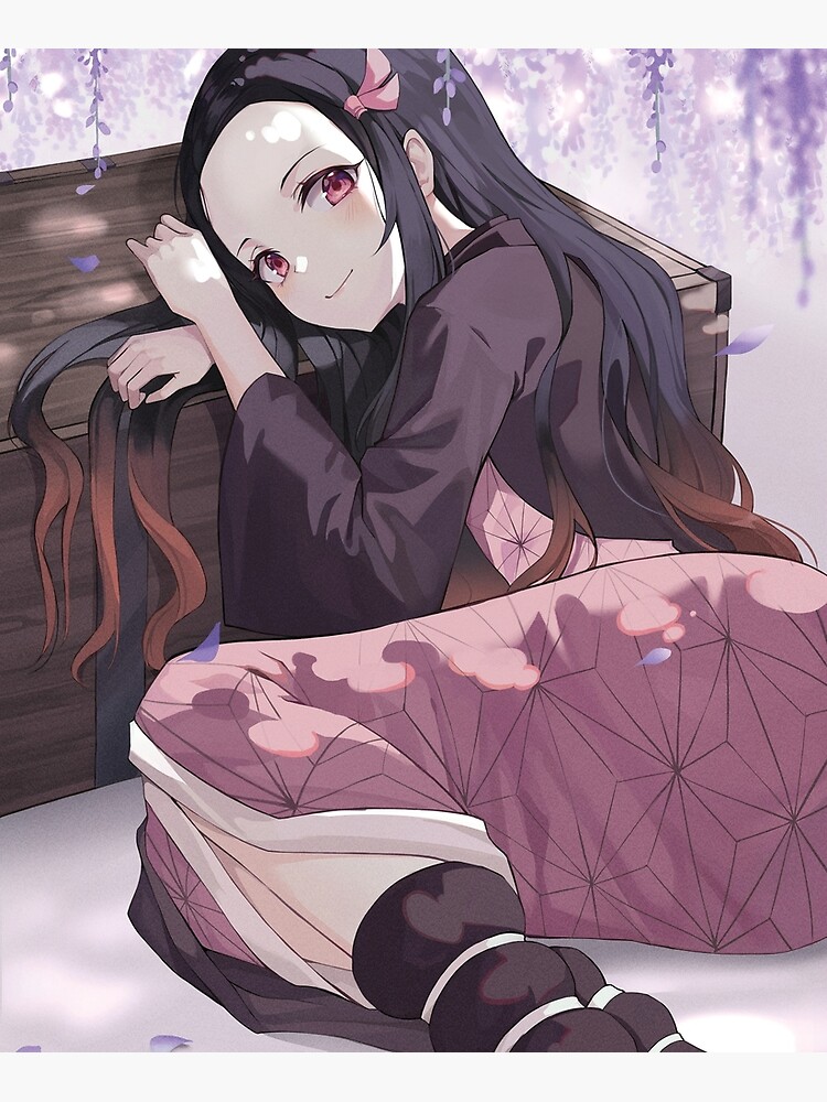 Kimetsu No Yaiba Cute Nezuko Poster For Sale By Animeartworks Redbubble