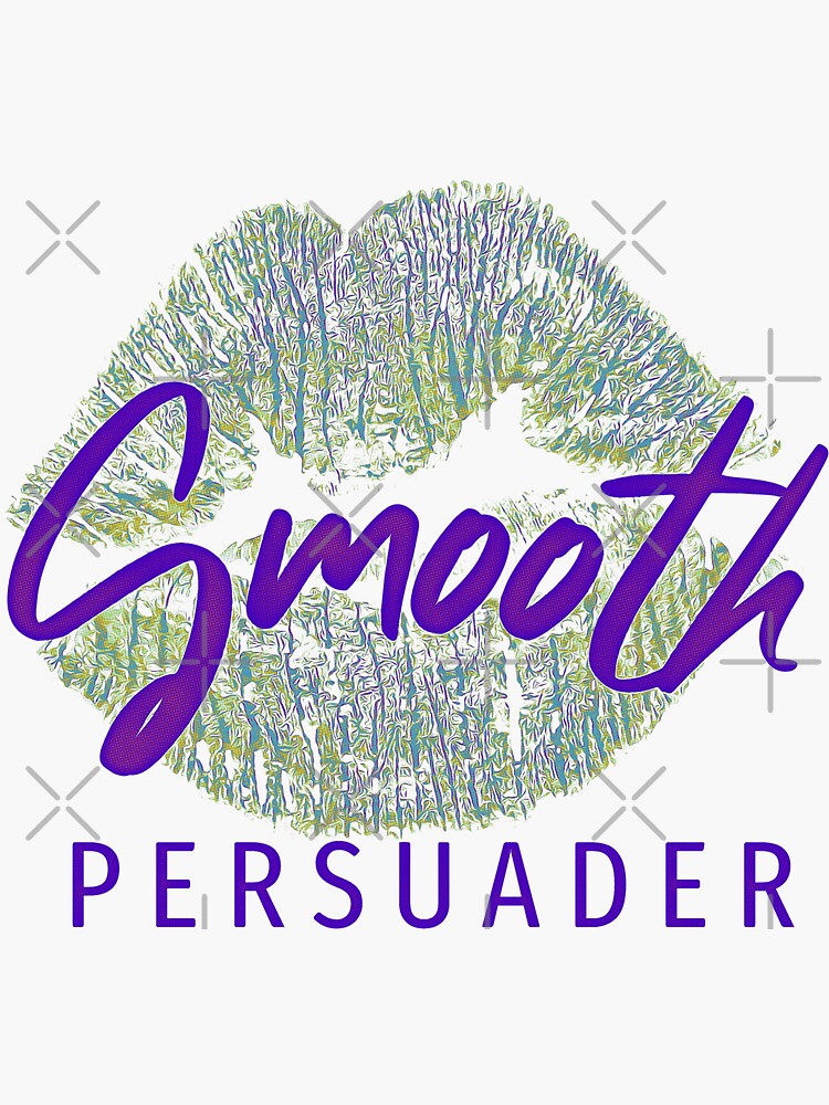 "Lipstick Mark - Smooth Persuader" Sticker for Sale by OLAIZA | Redbubble