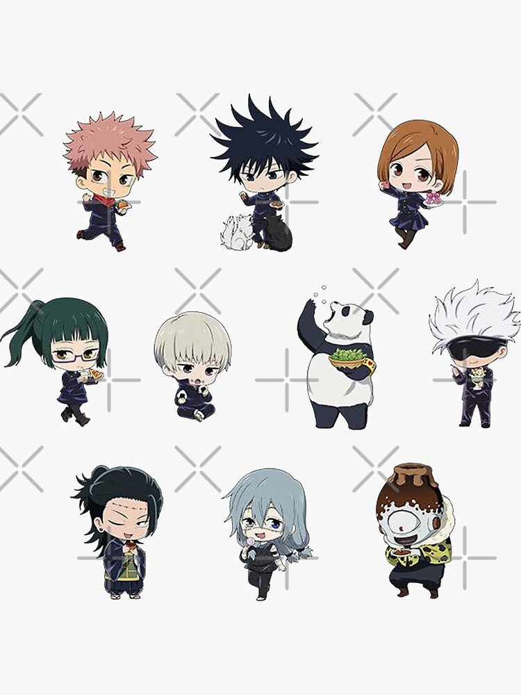 "Jujutsu Kaisen Sticker Pack" Sticker for Sale by zeromanga | Redbubble