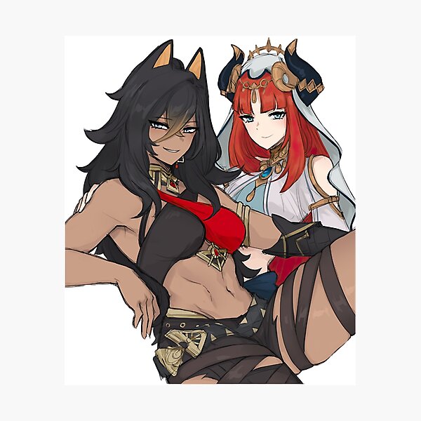 Lámina fotográfica «Genshin Impact Nilou x Dehya Lewd (Sumeru)» de DereDereStore | Redbubble