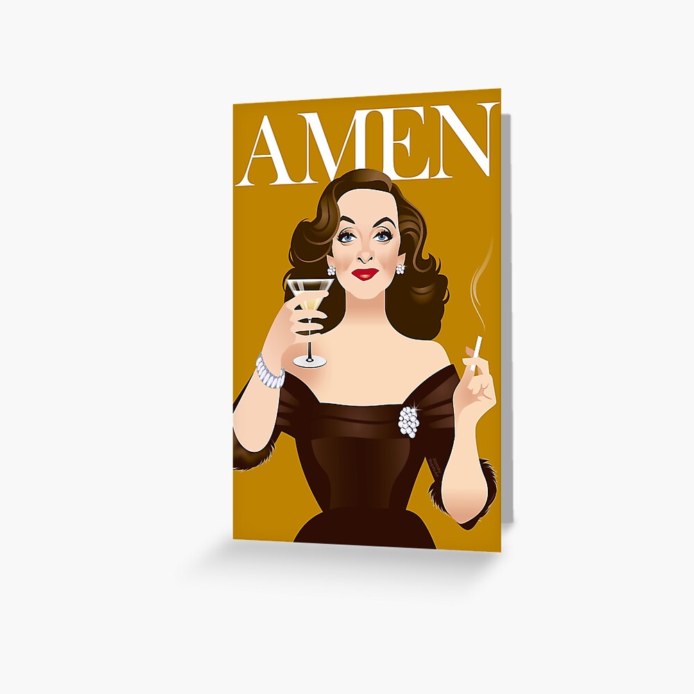 "Amen" Greeting Card for Sale by AleMogolloArt | Redbubble
