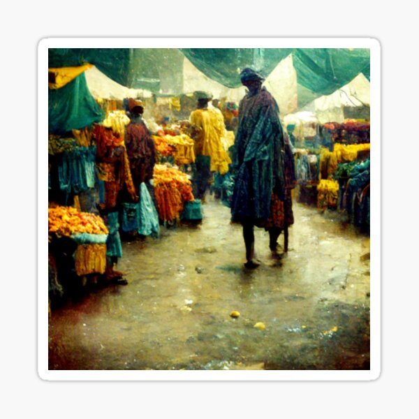 "Man shopping from Indian bazaar" Sticker for Sale by eminvarli | Redbubble