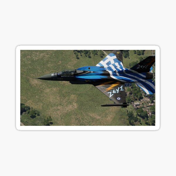 "Greek Zeus F-16 Viper" Sticker for Sale by mikejapan2 | Redbubble