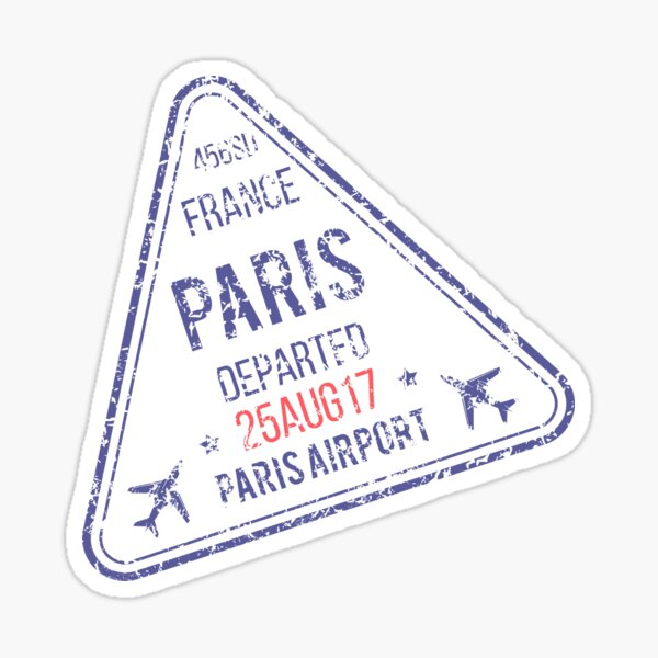 "France - Passport Stamp" Sticker for Sale by Sejmen | Redbubble