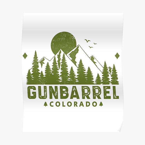Póster «Recuerdo de la montaña Gunbarrel Colorado» de Home-Spirit ...