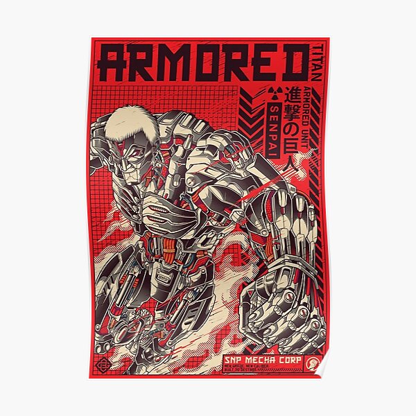 "Armored " Poster for Sale by Crickto | Redbubble