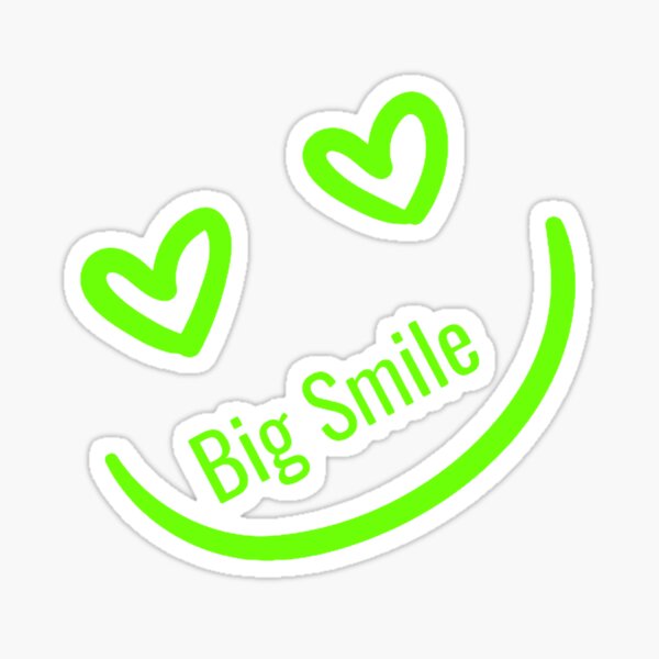 "Big Smile / smile" Sticker for Sale by Constructive27 | Redbubble