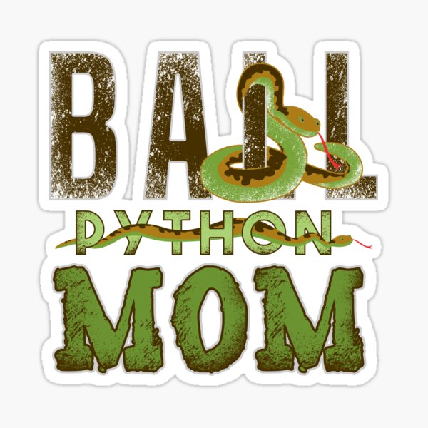 "Ball Python Mom" Sticker by karmcg | Redbubble