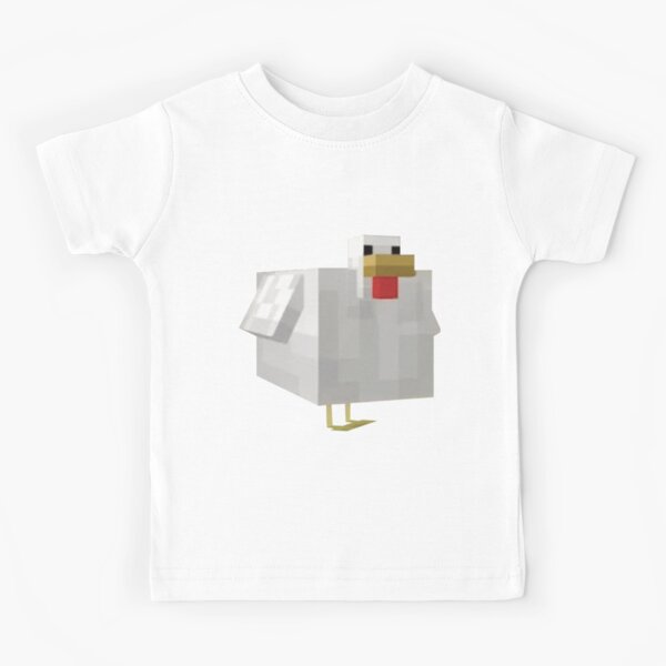 "fat minecraft chicken" Kids T-Shirt for Sale by peterpeeeep | Redbubble