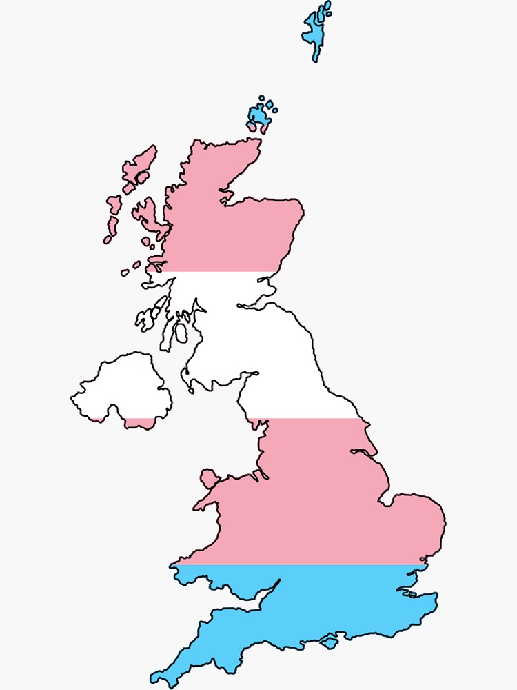 "UK Transgender Pride Flag" Sticker for Sale by duffusliam | Redbubble
