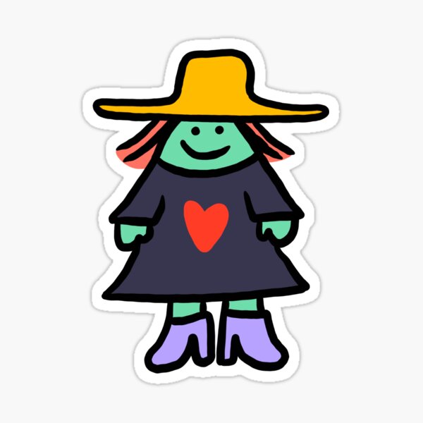 "Little Witch WiWi" Sticker for Sale by RuppertTellac | Redbubble