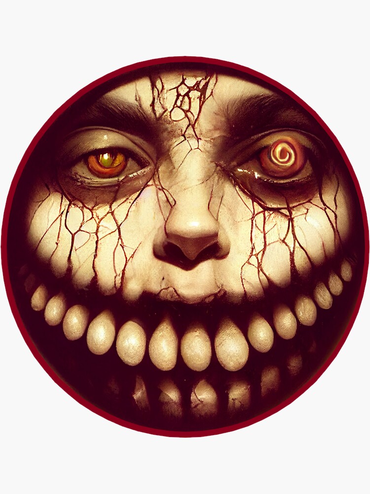 "Gothic Smiley Face version 5" Sticker for Sale by SmileyDan | Redbubble