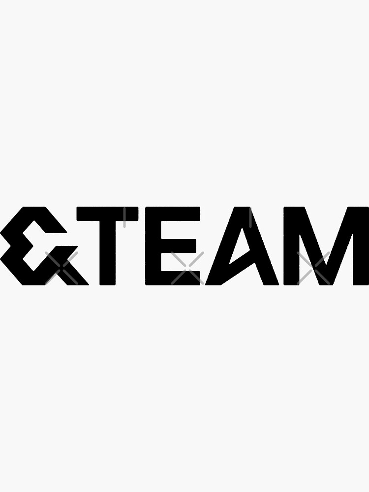 "andTEAM (andAUDITION) Logo" Sticker for Sale by c-rose-f | Redbubble