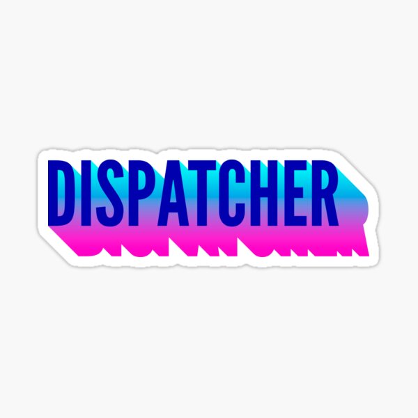 "Dispatcher With Long Gradient Shadow" Sticker for Sale by SVPOD ...