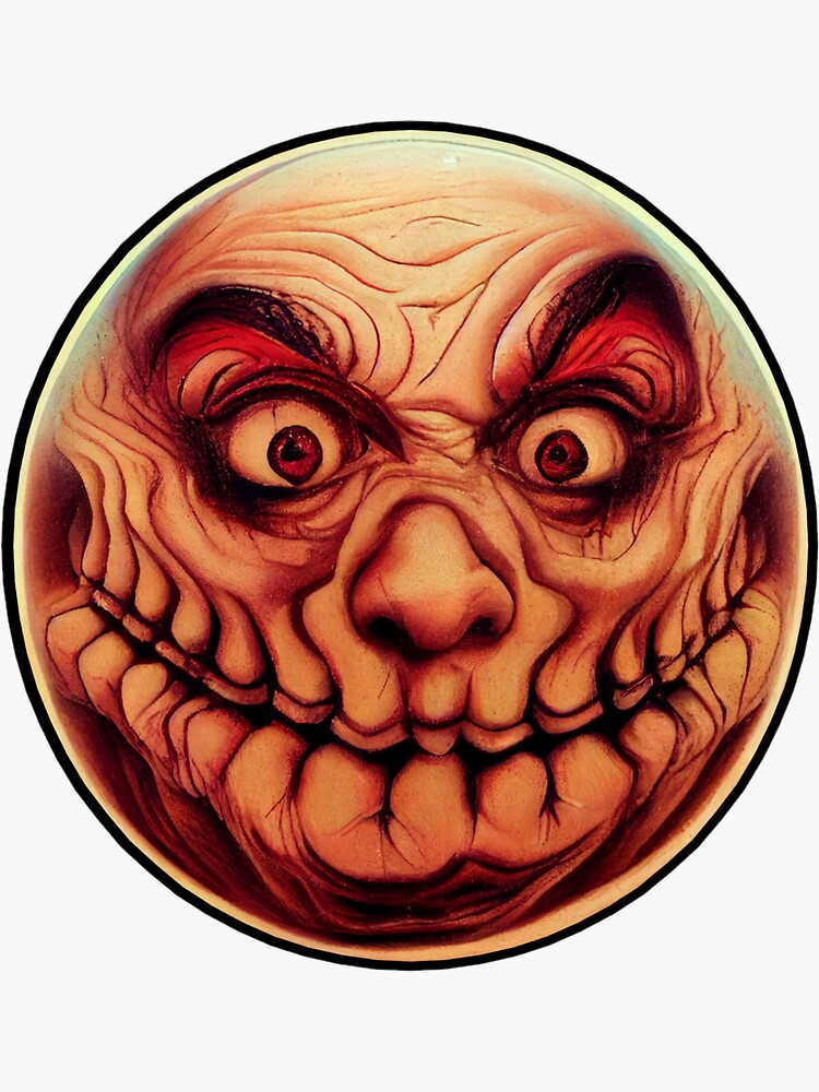 "Gothic Smiley Face version 9" Sticker for Sale by SmileyDan | Redbubble