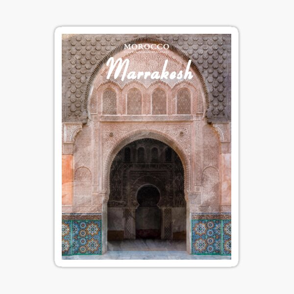 "Marrakesh Morocco" Sticker for Sale by PostersStickers | Redbubble