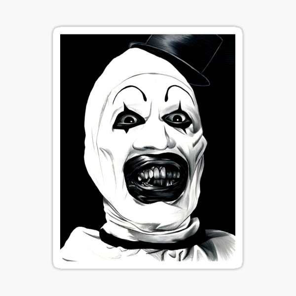 "Art The Clown Terrifier Classic " Sticker for Sale by luulrehrlw ...