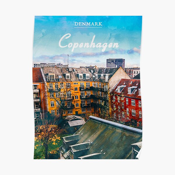 "Copenhagen Denmark" Poster for Sale by PostersStickers | Redbubble
