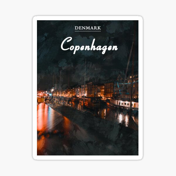 "Copenhagen Denmark" Sticker for Sale by PostersStickers | Redbubble