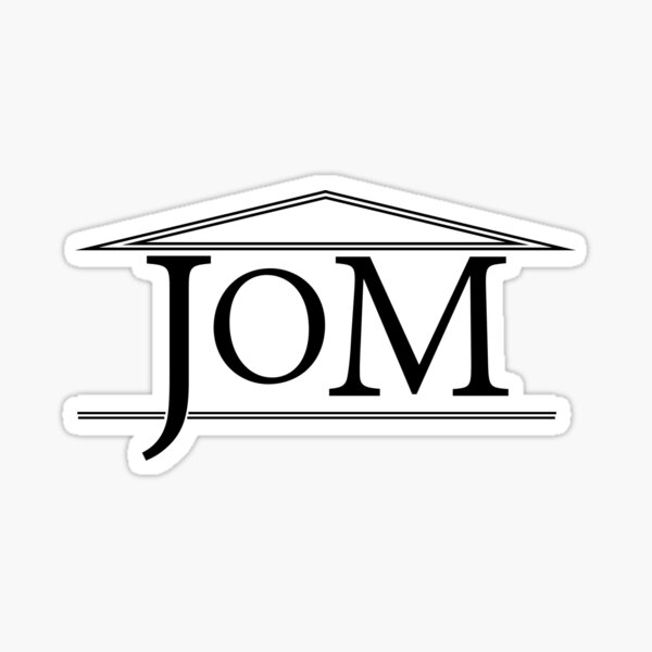 "JOM" Sticker for Sale by Kelpie-Corner | Redbubble