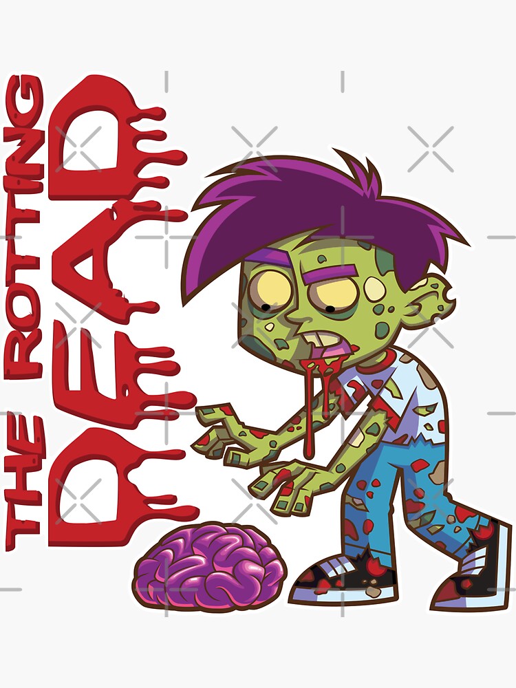 "The Rotting Dead" Sticker for Sale by AllenDavisArt | Redbubble