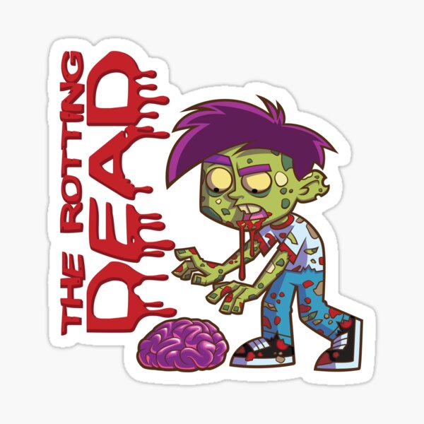 "The Rotting Dead" Sticker for Sale by AllenDavisArt | Redbubble